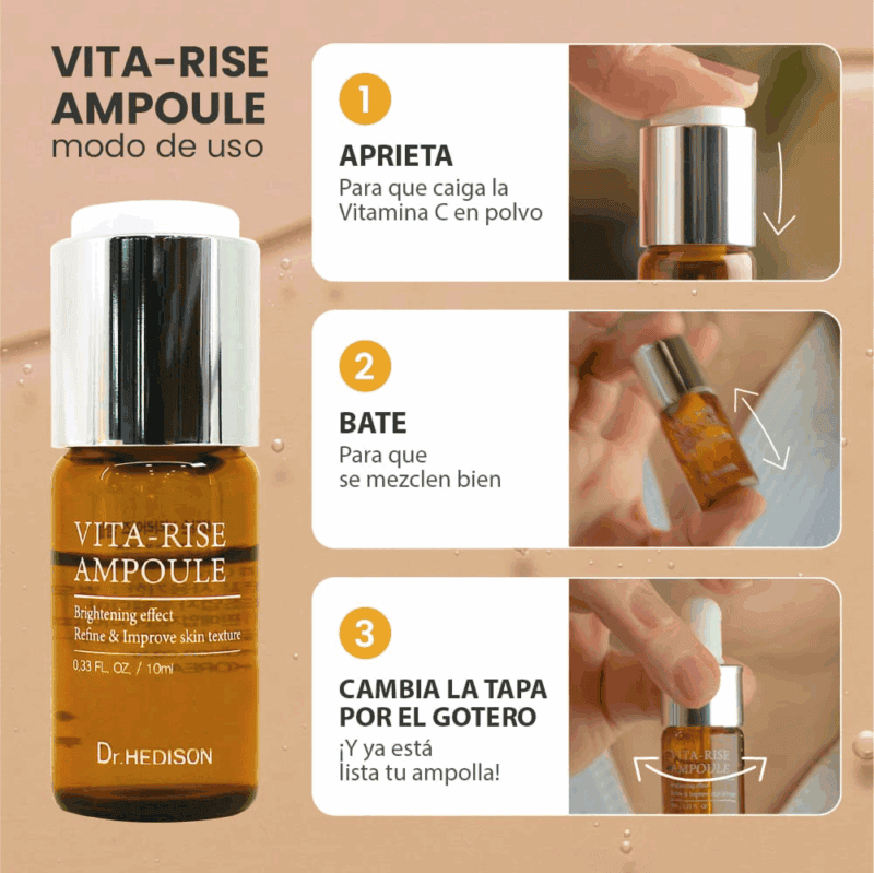 Vita-Rise Ampoule Set | Dr. Hedison | Vitamina C | Central Klinic